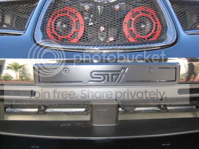 License Plate Delete (Impreza & Forester)