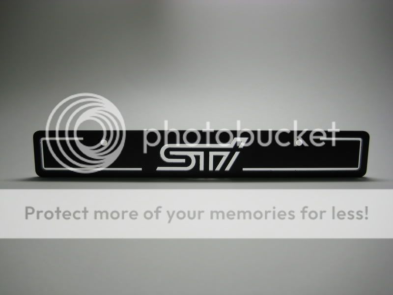 2008 STI front license plate delete - NASIOC